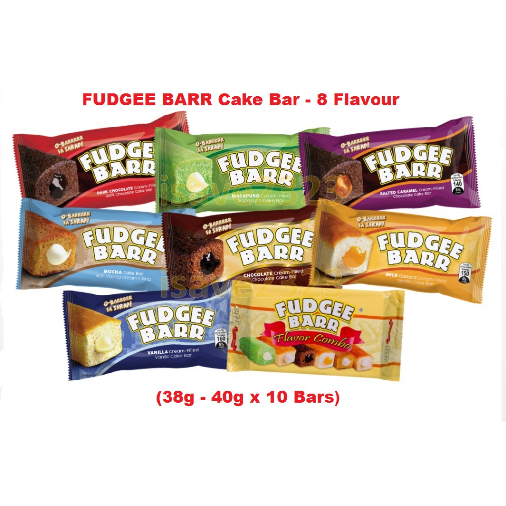 [HALAL] Fudgee Barr Cake Bar (38g - 40g x 10 Bars) - 8 Flavours ...