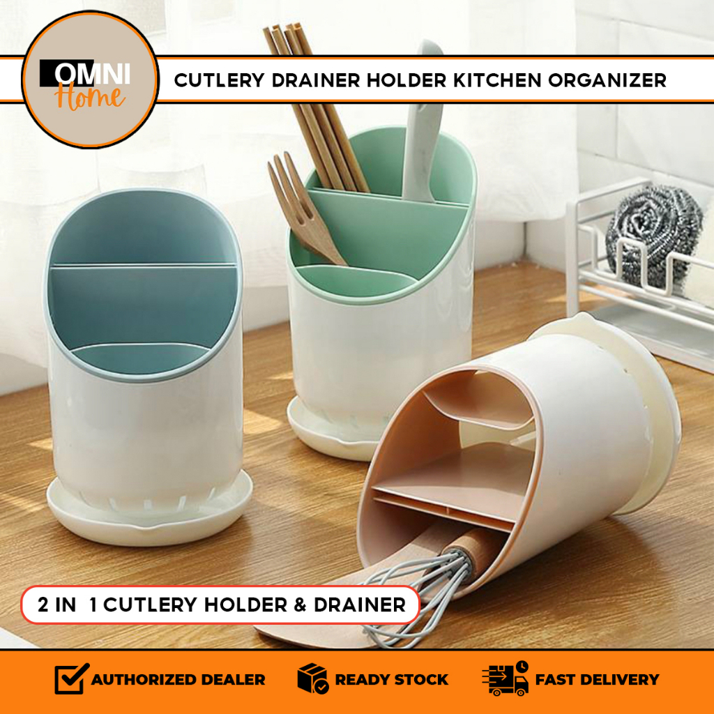 Cutlery Drainer Holder Kitchen Utensils Tableware Spoon Fork Drying ...