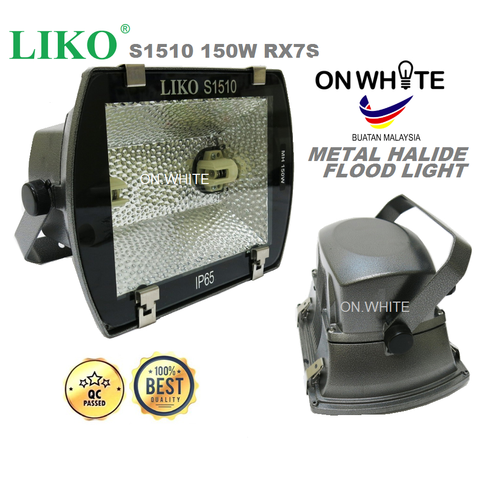 LIKO S1510 150W RX7S METAL HALIDE FLOOD LIGHT (DARK GREY) | Shopee Malaysia