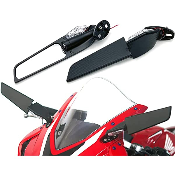 GP Winglet Side Mirror With LED Signal orange (Build In) FOR Universal ...