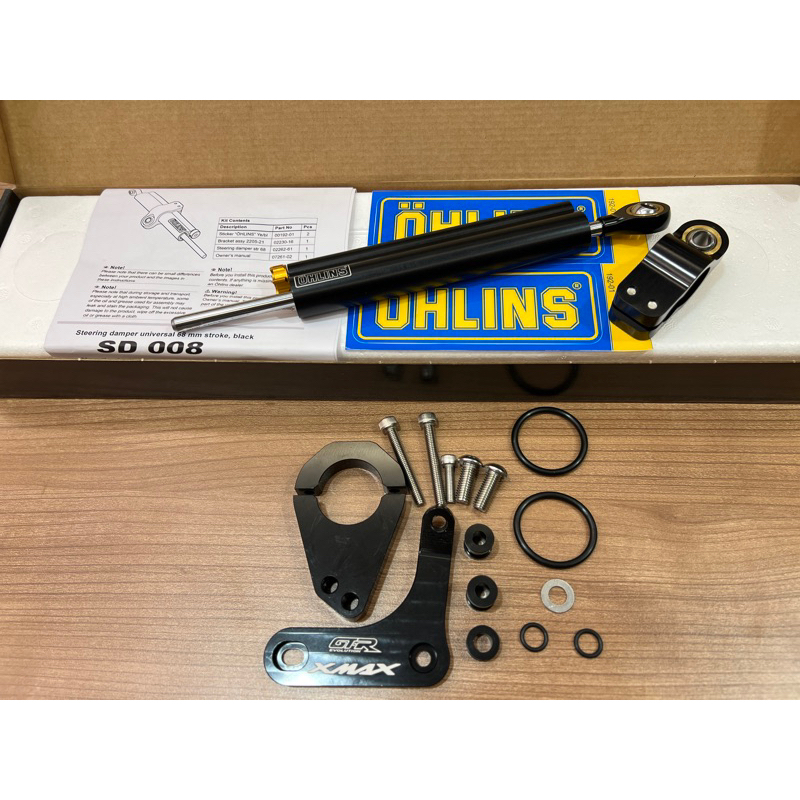 ORIGINAL OHLINS DAMPER SD001 SD008 + X-MAX XMAX250/ 300 DAMPER BRACKET ...
