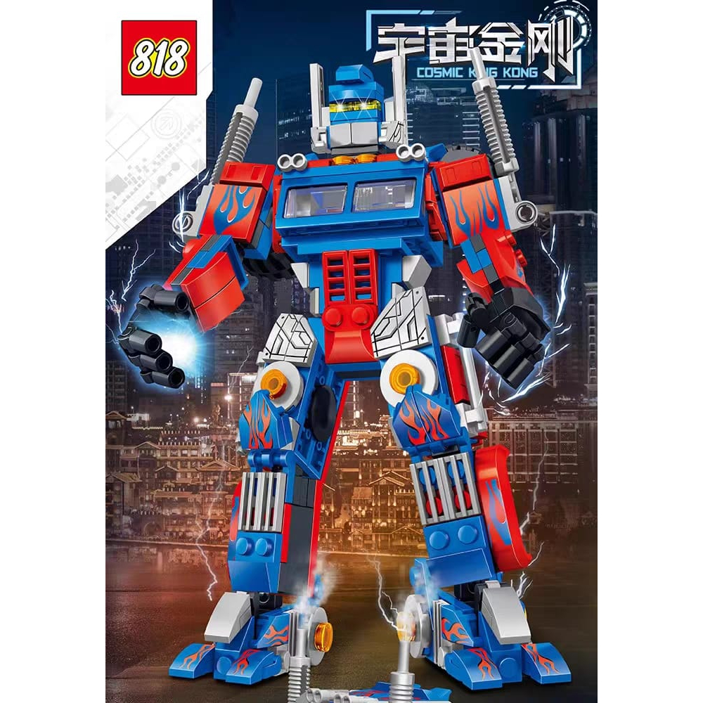 818 BLOCK COSMIC KING KONG OPTIMUS PRIME 2IN1 BUILDING BLOCK (98288 ...
