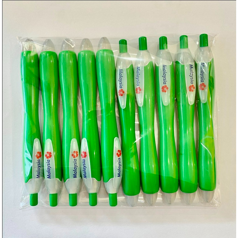 JALUR GEMILANG - BUNGA RAYA 10pcs Promo Pack Black Ink Ball Pen with ...