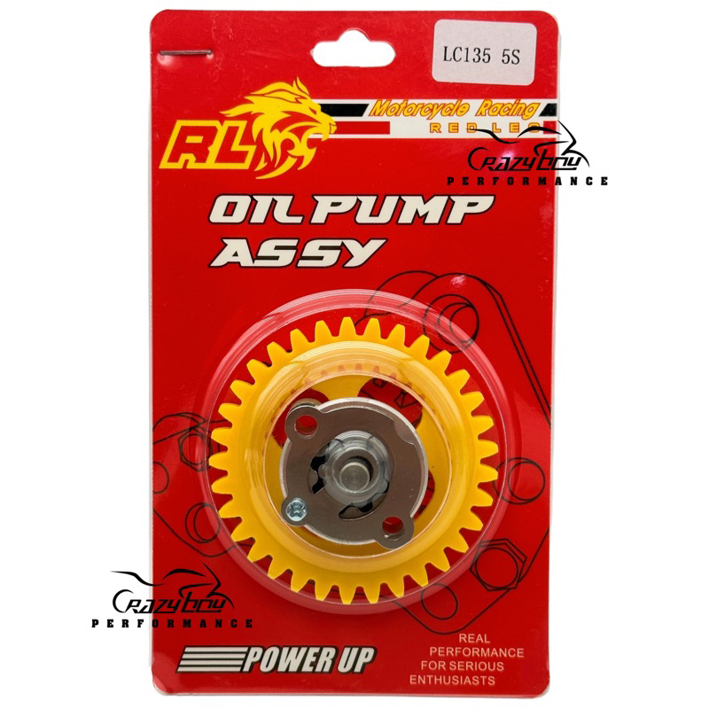RED LEO 100% ORIGINAL SUPER PRO RACING OIL PUMP Y15ZR V1 V2 Y16ZR LC135 WAVE 125 W125 RACING ...