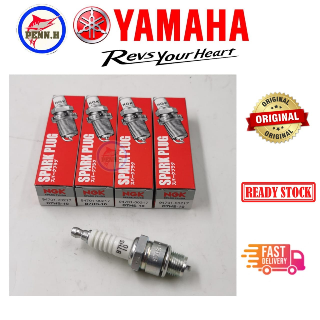 ORIGINAL YAMAHA B7HS-10 Spark Plug For Outboard Motor 2-Stroke (MADE IN ...