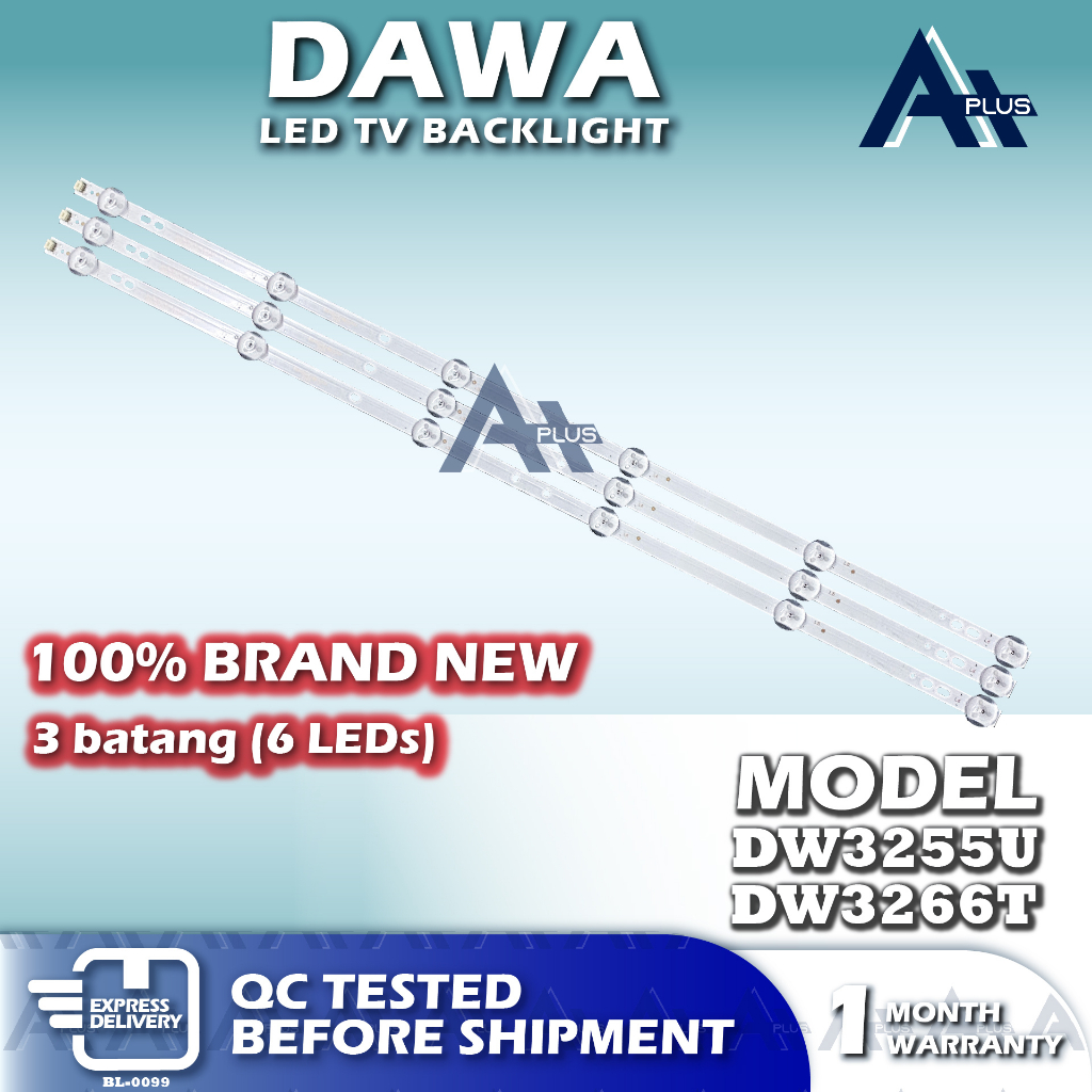 DW3255U / DW3266T DAWA 32" LED TV Backlight 32 INCH Lampu TV | Shopee ...