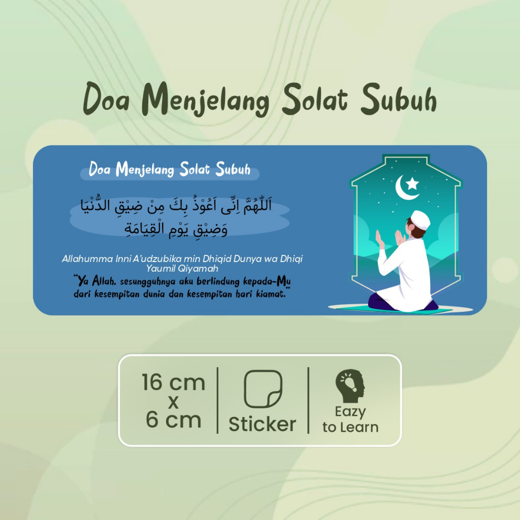 60 Pilihan Doa Harian Sticker Colourful Bookmarks With Free Gift ...