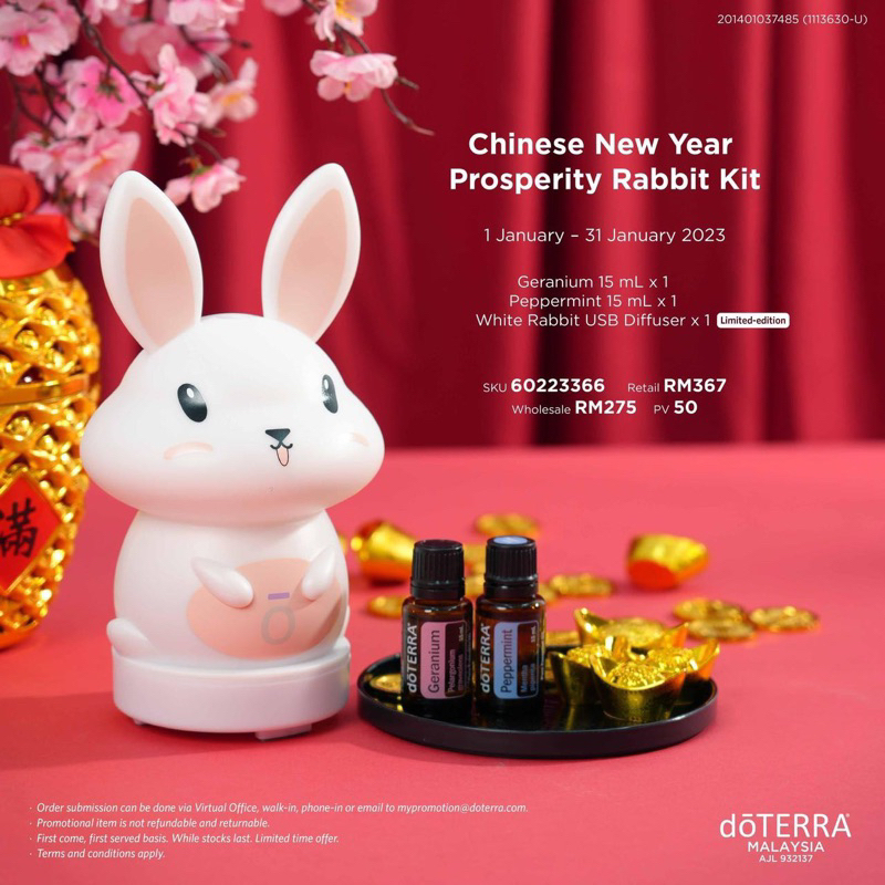 DOTERRA RABBIT USB DIFFUSER | Shopee Malaysia