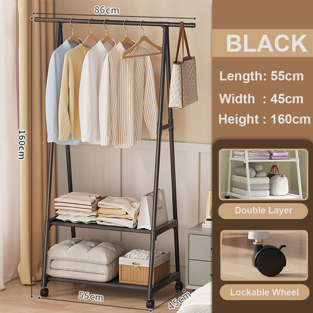 Clothes Rack Home Living Triangle Cloth Rack Almari Rak Baju Wordrobe ...