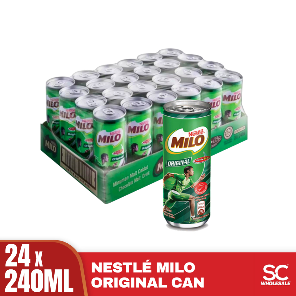 Milo Activ-Go UHT Original Can Drinks 24 x 240ml (1 Carton) | Shopee ...