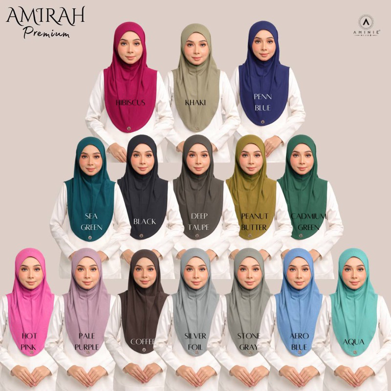 AMINIE HIJAB AMIRAH PREMIUM Bawal Sarung Cotton Amirah Premium Tudung Sarung Cotton Bawal ...