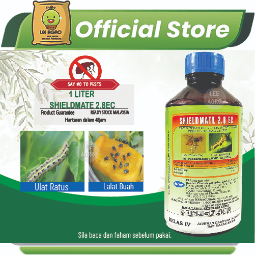 1L SHIELDMATE 2.8 EC /(Deltamethrin) Racun Serangga Ulat Plutella/Pengorek Buah /Ratus/lalat ...