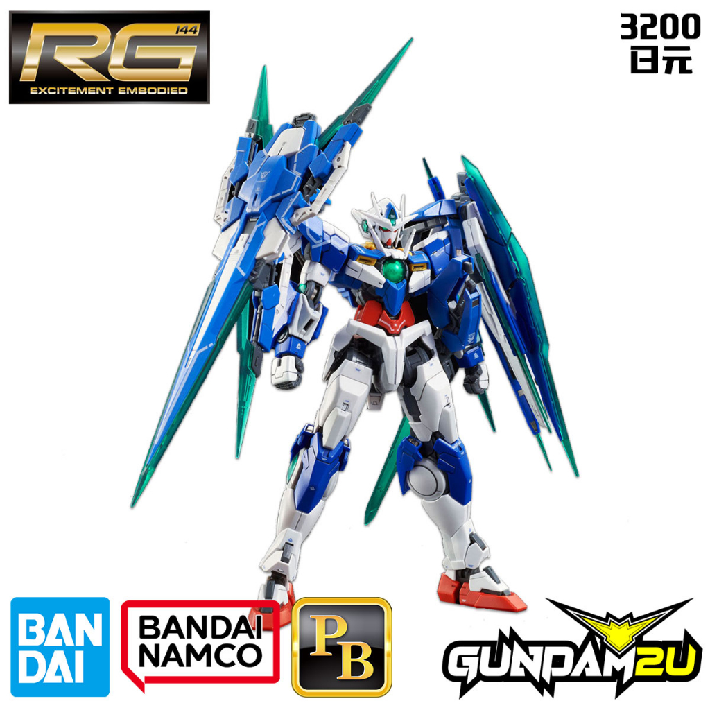 PREMIUM BANDAI Real Grade RG 1/144 00 Qan[T] Full Saber OO Qant FS ...