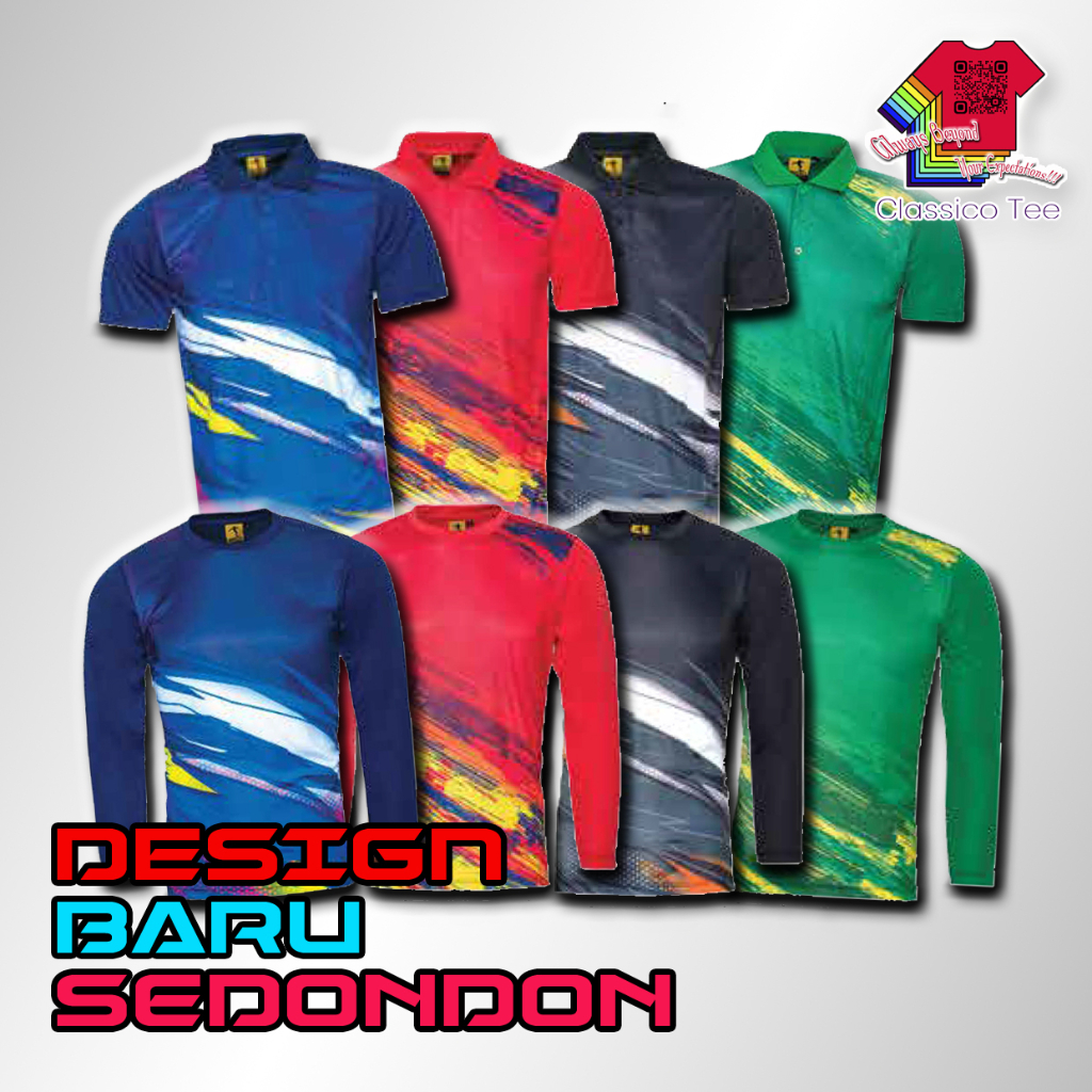 Baju Sublimation Jersey Quick Dry Tee - STL (Long Sleeves) / SMP ...