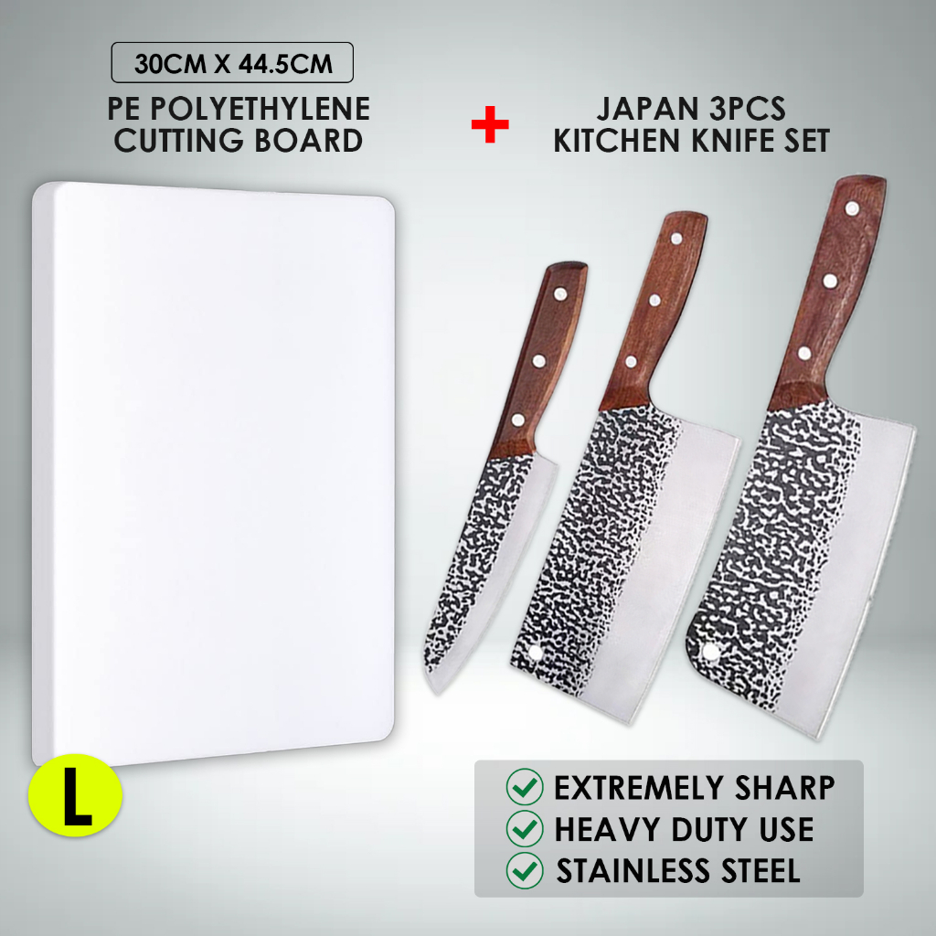 Thick PE Polyethylene Cutting Board White Chopping Block Household ...