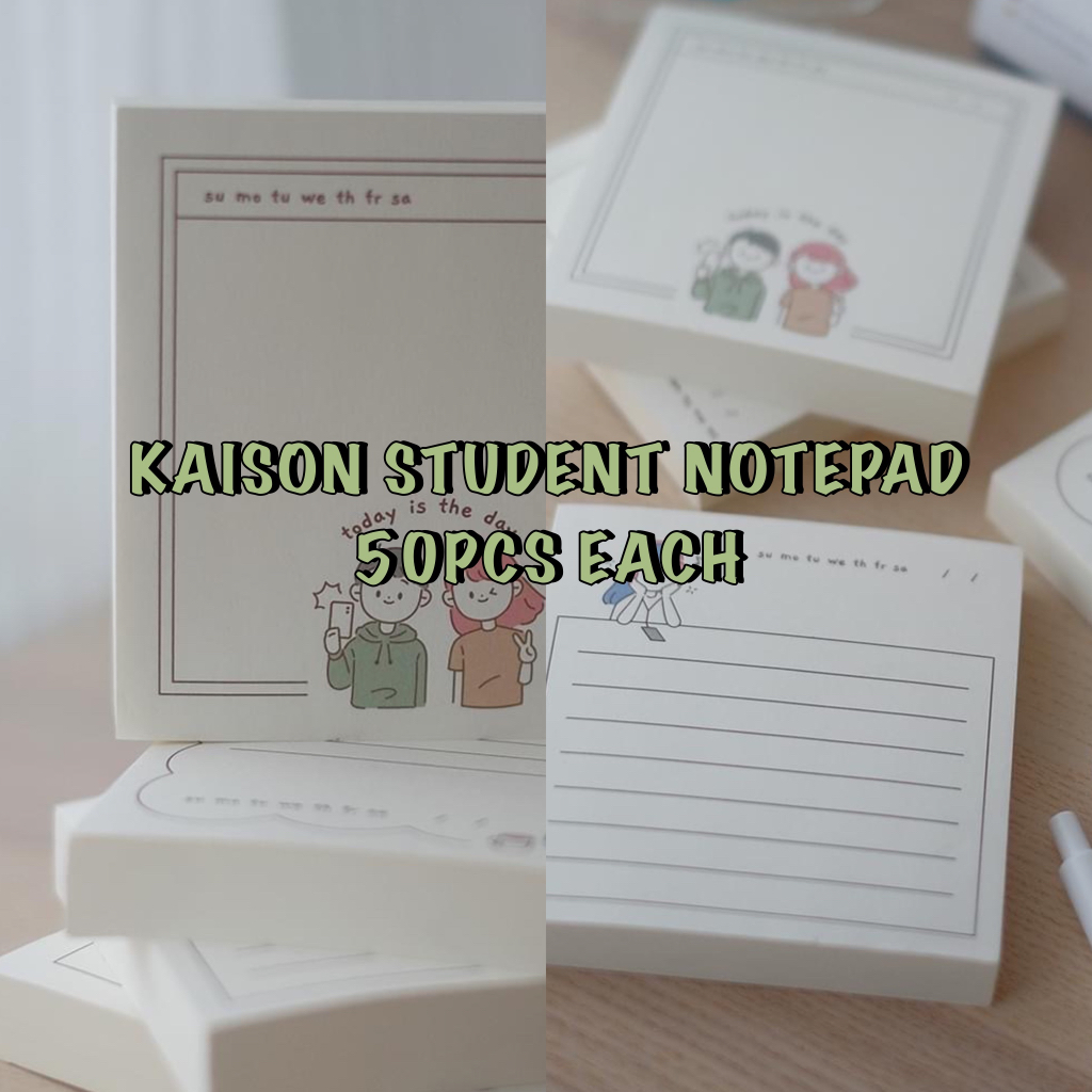 KAISON Notepad / Square Study Notepad 50pcs / 10cm x 10cm | Shopee Malaysia