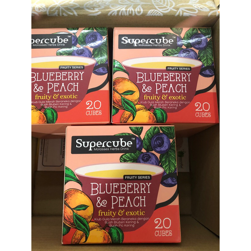 limited edition supercube blueberry and peach | Shopee Malaysia
