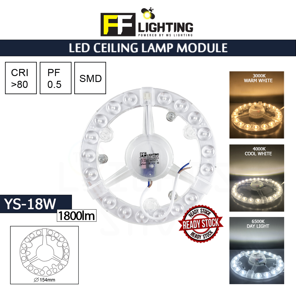 FFL Led Ceiling Lamp Module YS-18W Day Light/Cool White/Warm White#FF ...