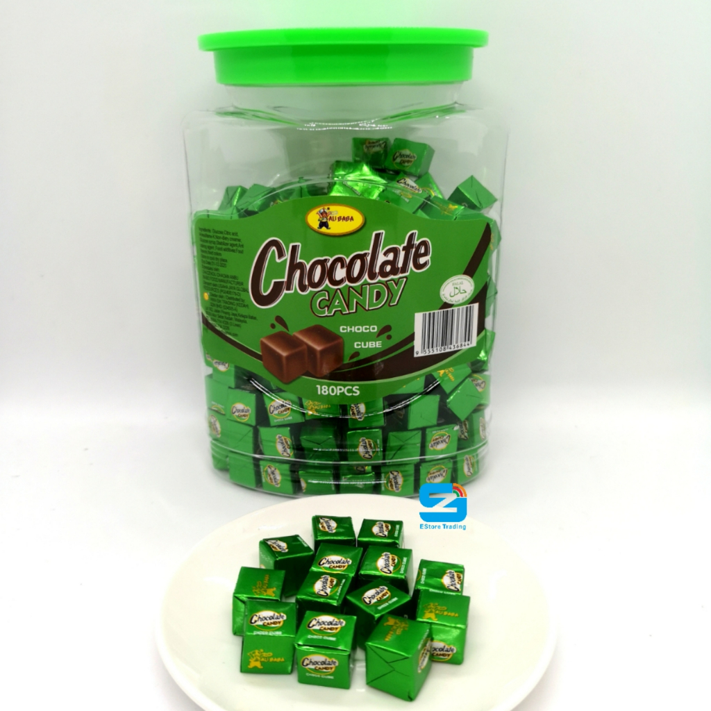 🔥180pcs-Alibaba Chocolate Candy Choco Cube(Hard Candy)-Exp:30/06/2026 ...