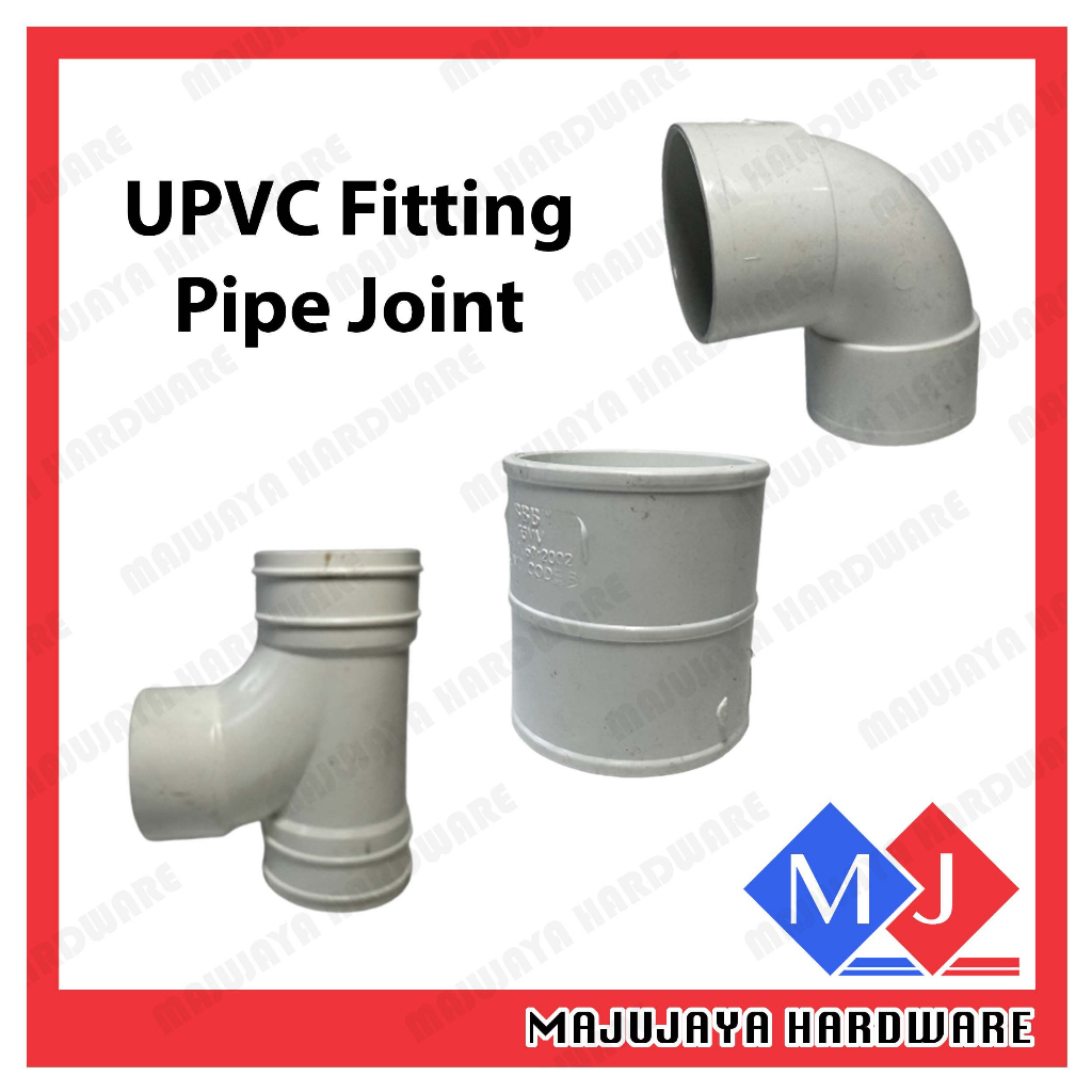 1 1/4" - 2" UPVC Fitting Plumbing White Pipe Connector Penyambung Paip Putih Socket Tee Elbow ...