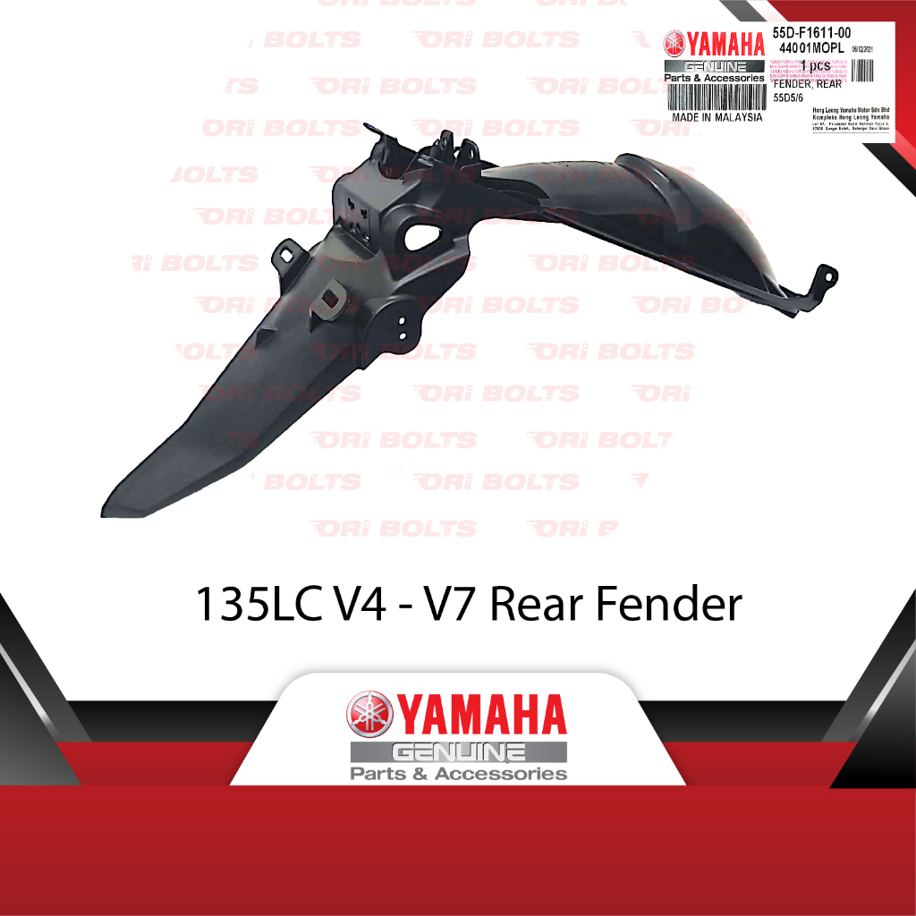 55D-F1611-00 Yamaha Original 135LC V4 V5 V6 V7 Rear Fender Mudguard ...