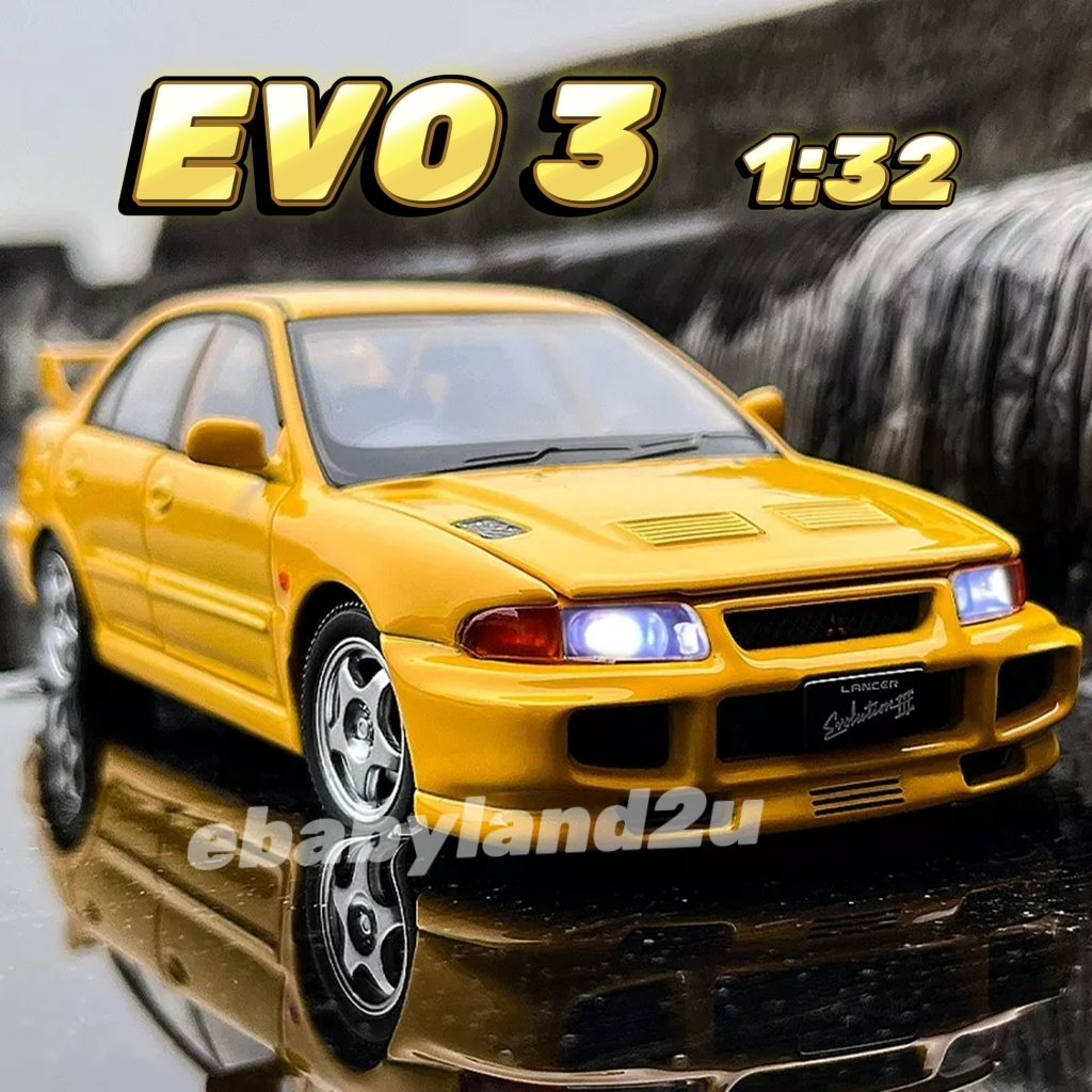 Die Cast 1:32 JKM Mitsubishi Lancer Evo 3 Model Car Evolution 3 Evo III ...
