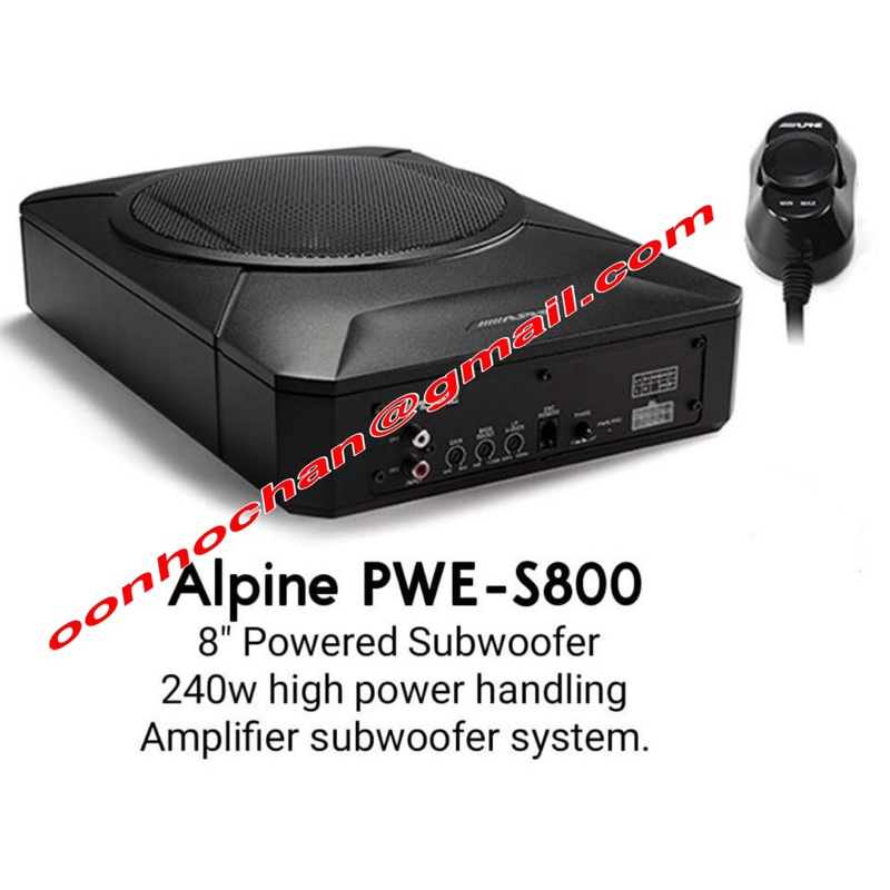 ALPINE PWE-S800 - 8 INCH (20CM) COMPACT POWERED SUBWOOFER SYSTEM ...
