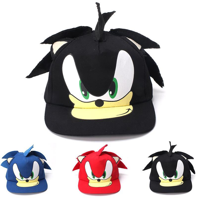 Stock 3D Sonic Hedgehog Cap Hat Sonic Kid Supersonic Cartoon Mesh ...