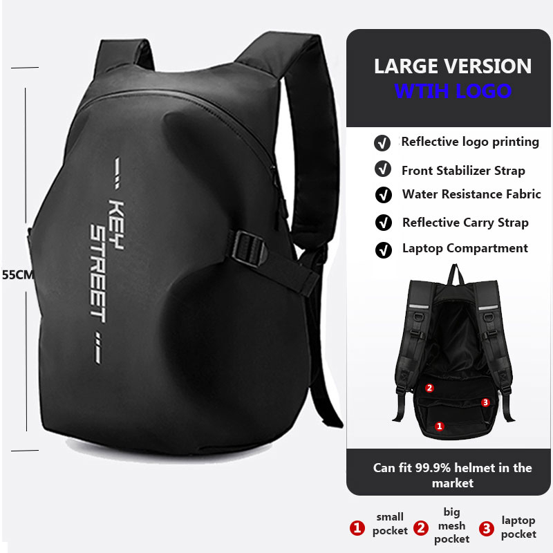 Sifubeg Motorcycle Helmet Backpack Men Backpack Bag Topi Keledar Beg ...