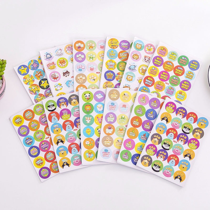 1Bag10sheets Creative reward stickers for primary school students ...