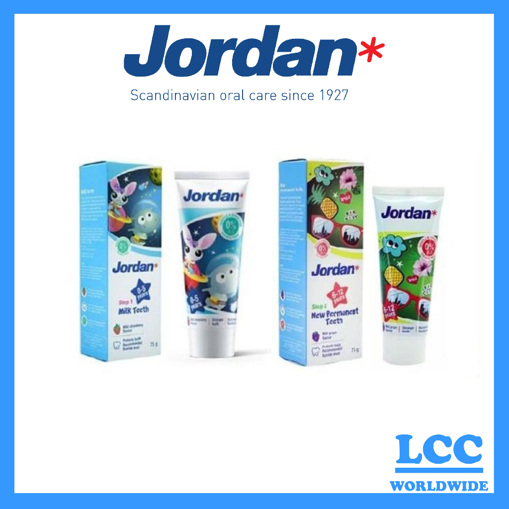 Jordan Kid's/Child Toothpaste Step 1 & Step 2 (75g) | Shopee Malaysia