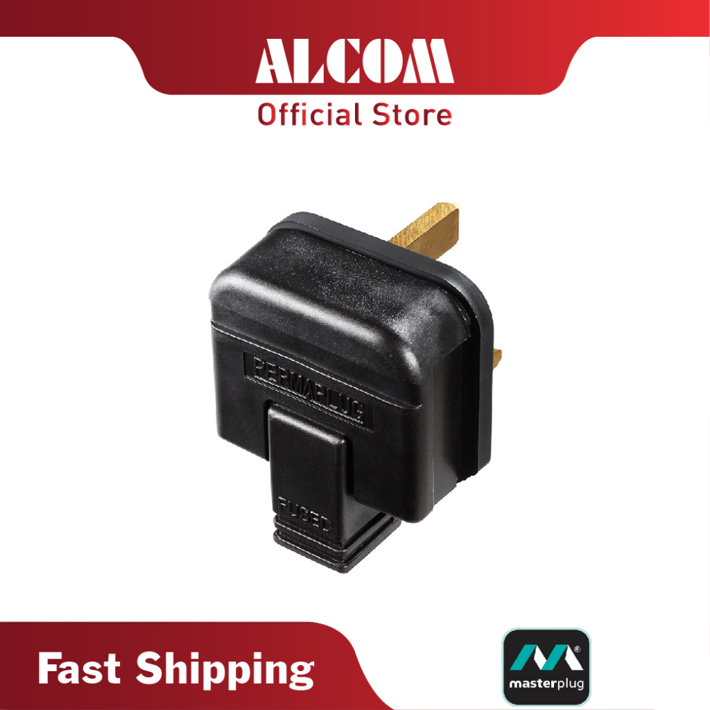 MASTERPLUG HDPT13B Rewireable Plug with 13A Rated, Impact Resistant ...