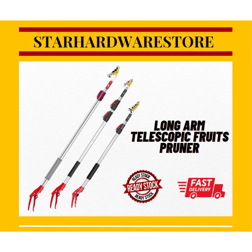 🌟READY STOCK🌟 1.8M TO 3M LONG ARM TELESCOPIC FRUITS PRUNER | Shopee ...