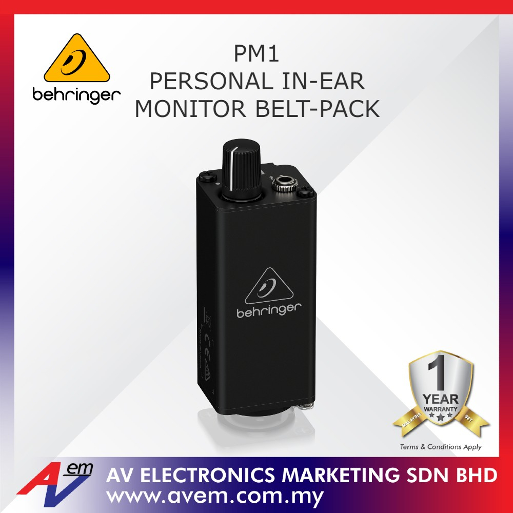 BEHRINGER PM1 Personal In-Ear Monitor Belt-Pack | Shopee Malaysia