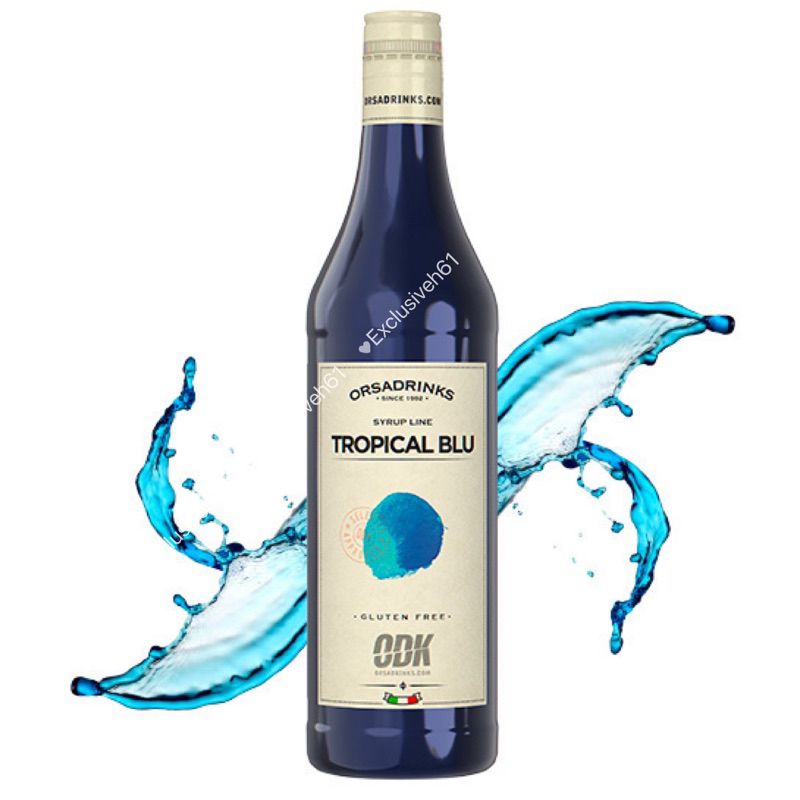ODK Premium Tropical Blue Syrup 750ml ( gluten free )Halal | Shopee ...