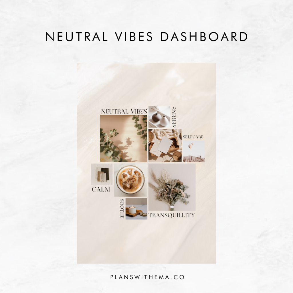 Neutral Vibes Planner Dashboard | Shopee Malaysia