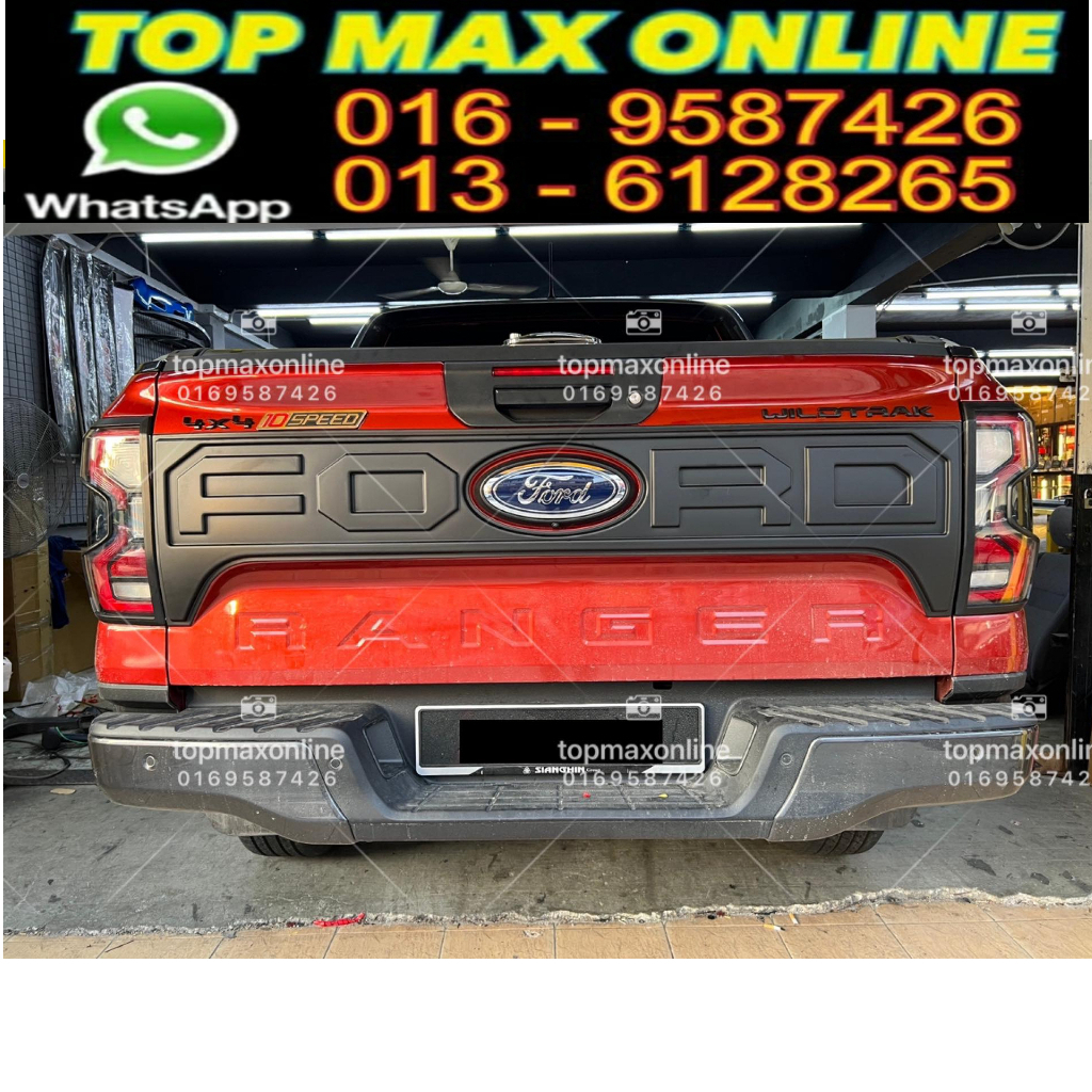 FORD RANGER T9 2022 XL XLT WILDTRAK TAILGATE PANEL COVER GUARD | Shopee ...
