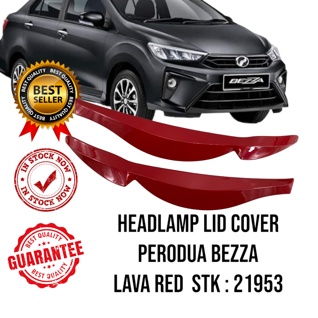 HEAD LAMP COVER PERODUA BEZZA LAVA RED (2PCS) | Shopee Malaysia
