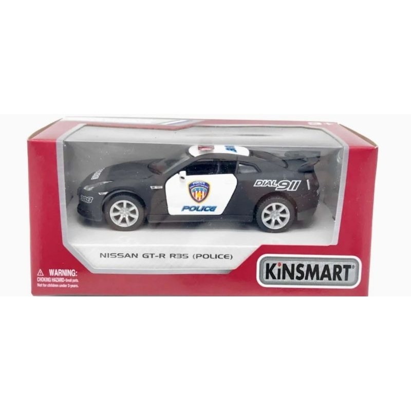 Kinsmart 1:36 Nissan GT-R R35 (Police) Diecast scale model | Shopee ...