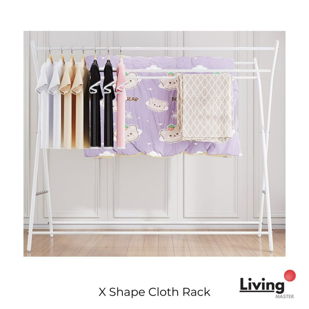 X Shape Cloth Rack Laundry Rack Drying Rack Clothes Storage Rack Cloth ...