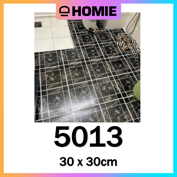 [54PCS PER BOX] Vinyl Flooring Floor Sticker Vinyl Jubin Lantai Mozek ...