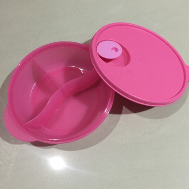 Tupperware Crystalwave Divided Dish (1) Pink | Shopee Malaysia