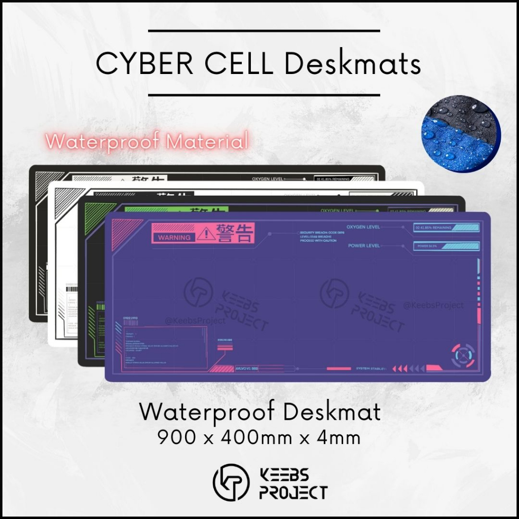 [READY STOCK] Mecha Eva01 Cybercell Deskmat Deskmat Mousepad (900mm x ...