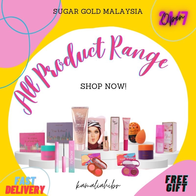 🔥SUGAR GOLD 💯 READY STOCK HQ🔥All Items Sugar Gold Oil Setting Spray ...