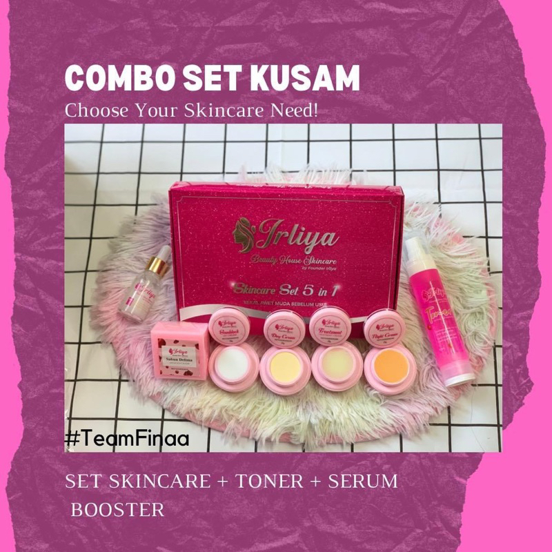 🔥 READY STOCK SKINCARE IRLIYA BEAUTY ( SET JERAGAT / FLEX² HITAM ) SET ...