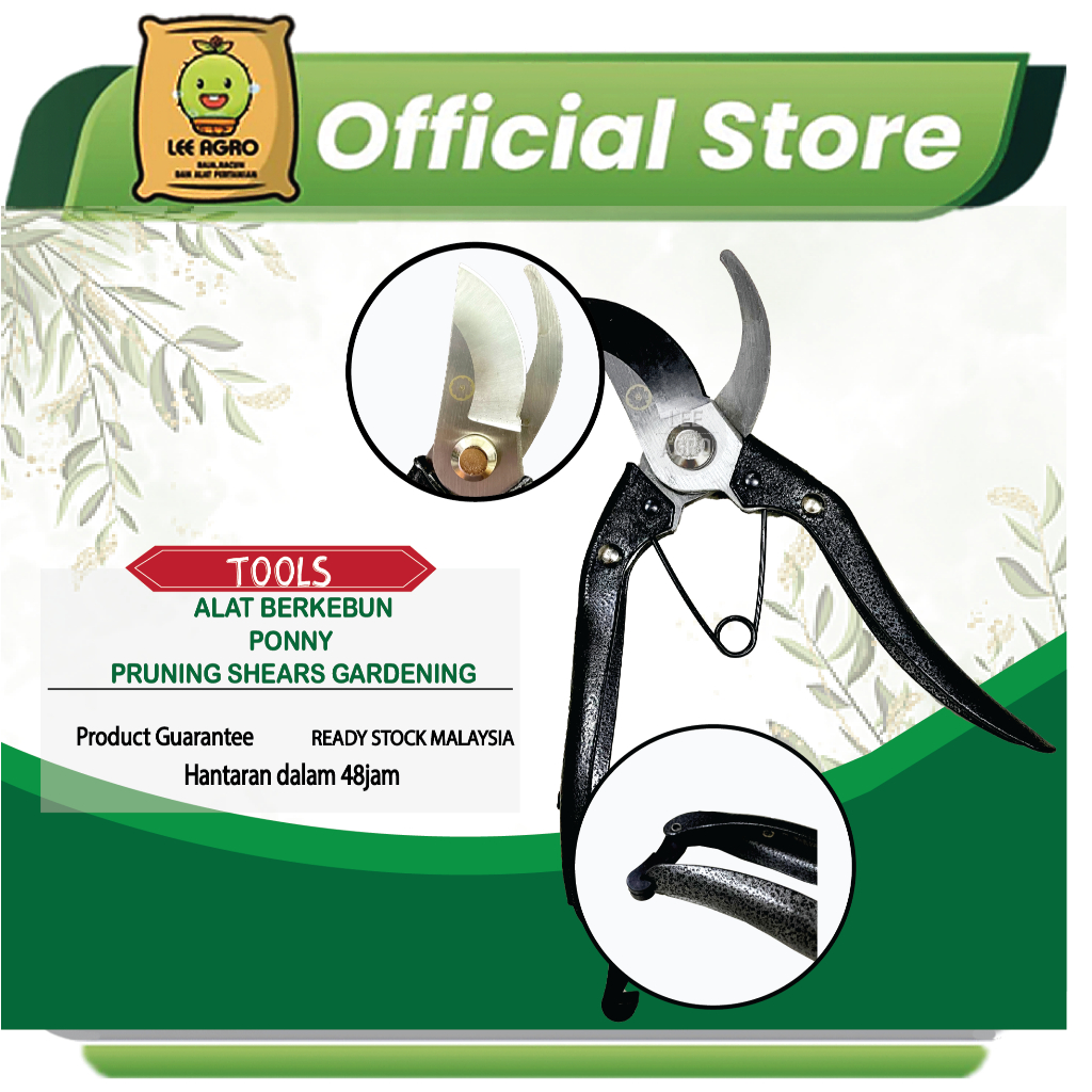 PONNY PRUNING SHEARS RM-9003 8" / Pruning shear / Gunting Bunga ...