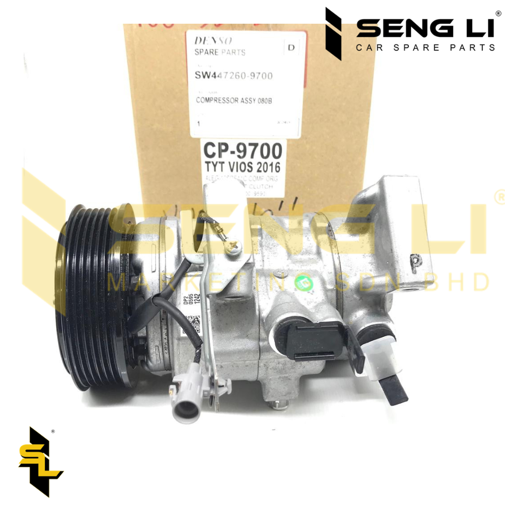 TOYOTA VIOS NCP151-100% ORIGINAL DENSO COOL GEAR AIR COND COMPRESSOR ...