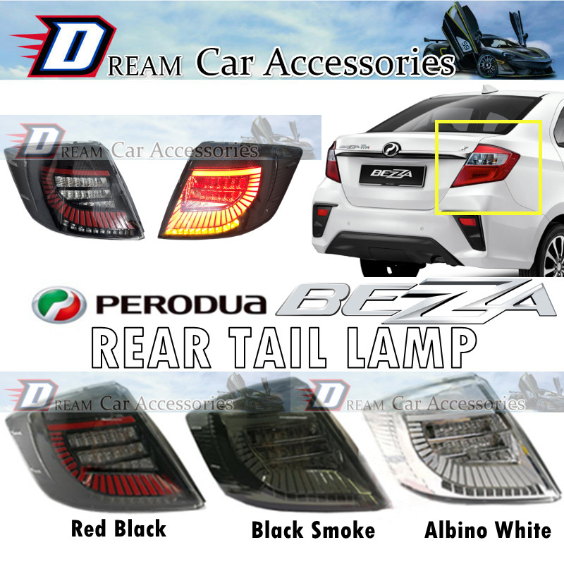 🔥Ready Stock🔥 Perodua Bezza 2016 - 2022 Dragon Scale Tail Lamp With ...