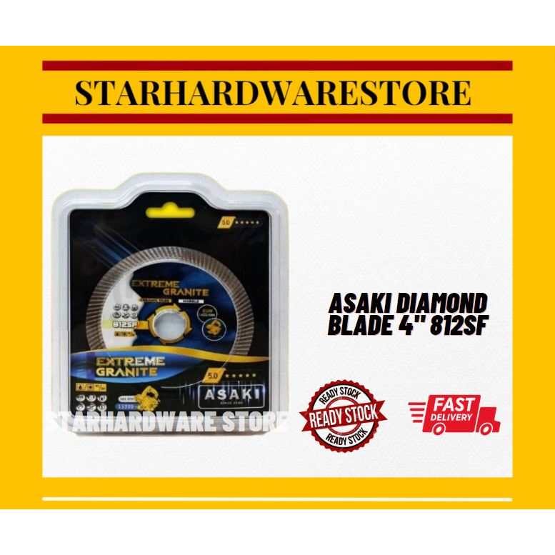 ASAKI 812SF 4" (105mm) Extreme Granite Ceramic Tiles Marble Diamond ...