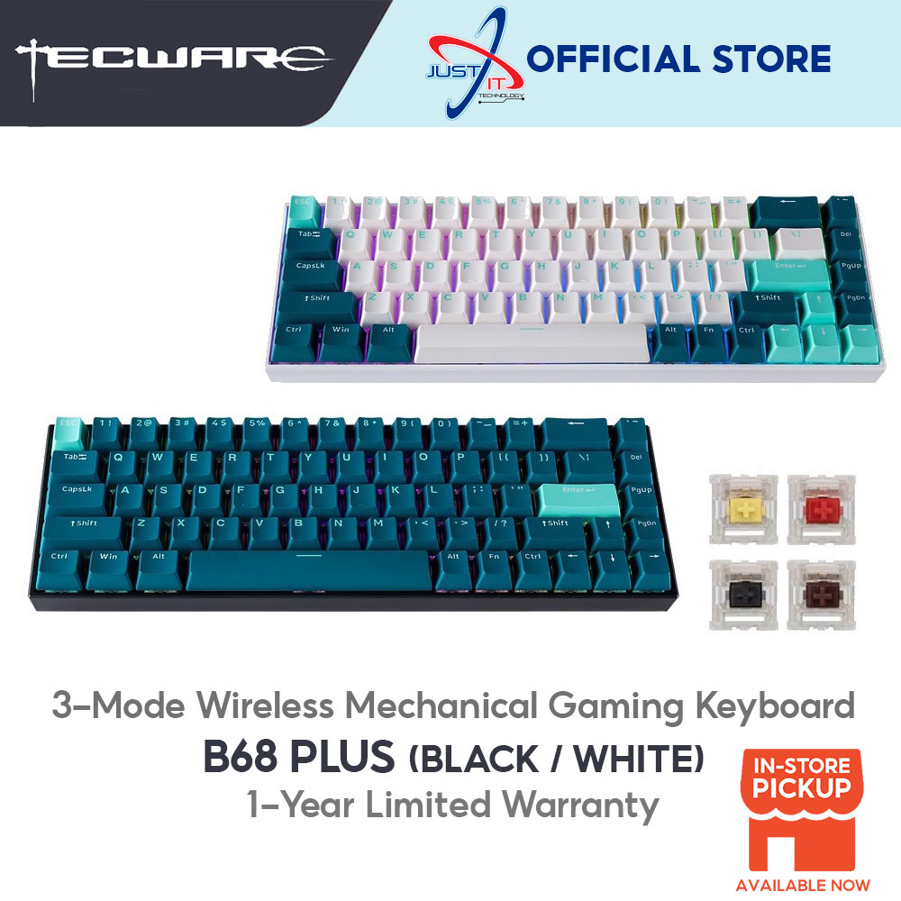 TECWARE B68 PLUS 3 Mode Wireless Mechanical Keyboard | Shopee Malaysia